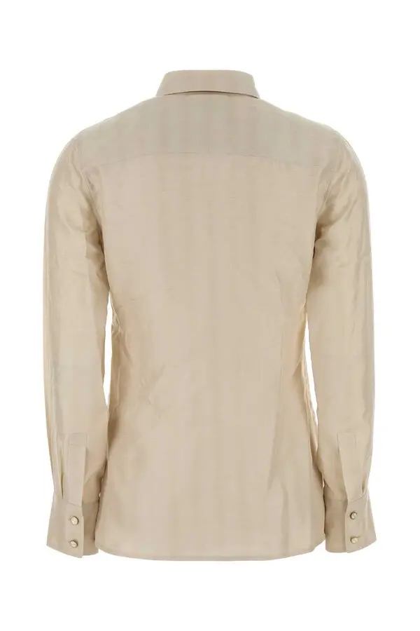 Gucci Sand Silk Shirt - Brown