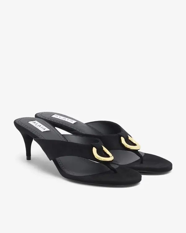 Alaïa Tong 55 Embellished Mule Sandals