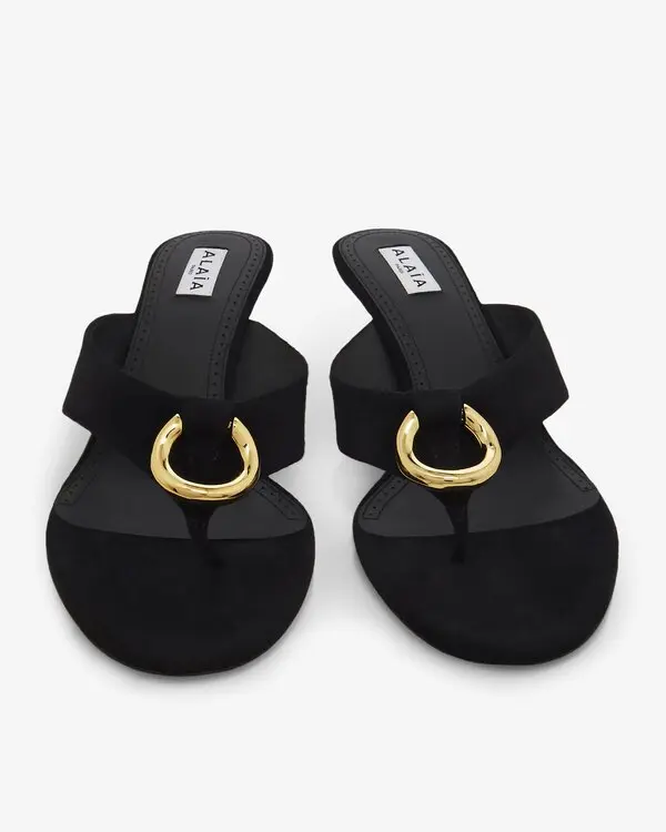 Alaïa Tong 55 Embellished Mule Sandals