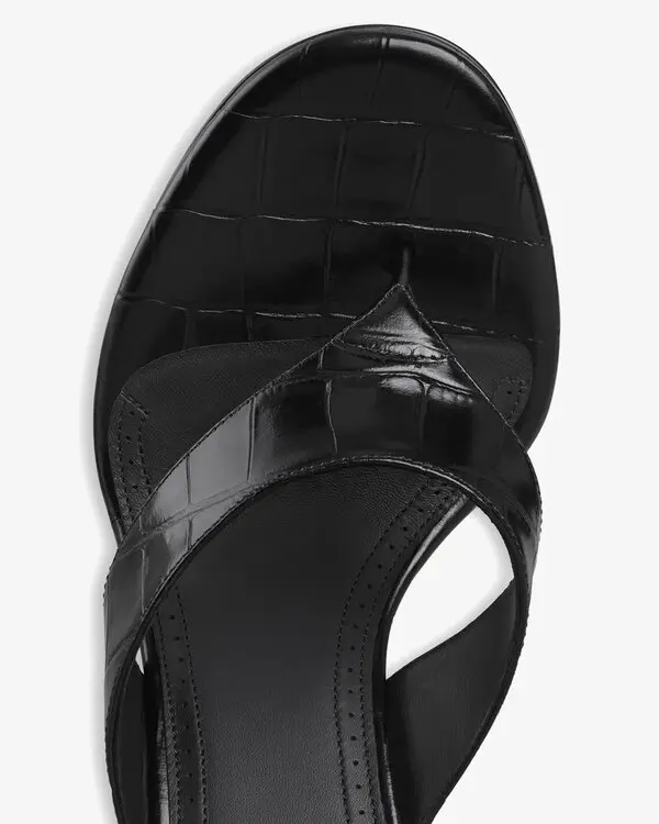 Alaïa Tong 90 Embossed Mule Sandals