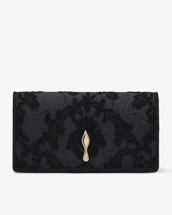 CHRISTIAN LOUBOUTIN Bettina Crepe Satin Clutch