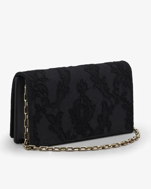 CHRISTIAN LOUBOUTIN Bettina Crepe Satin Clutch