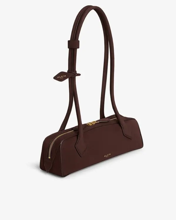 Alaïa Le Teckel Small Suede Bag - Brown