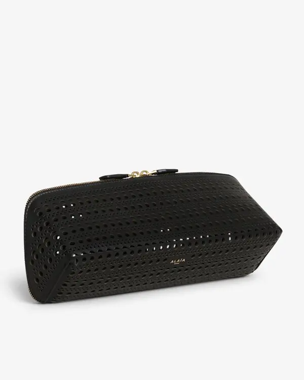 Alaïa Delta Perforated Vienne Clutch