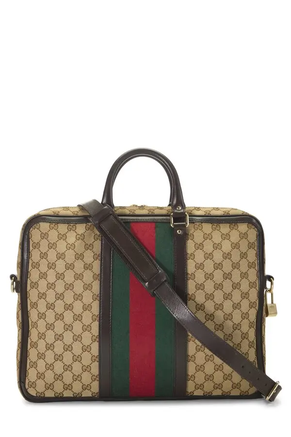 Gucci Original Gg Web Briefcase