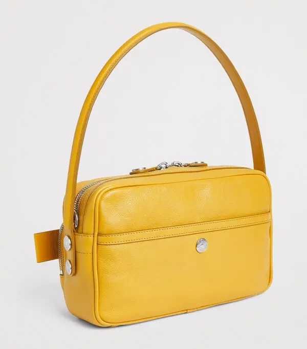 Acne Studios Leather Camero Party Shoulder Bag - Yellow