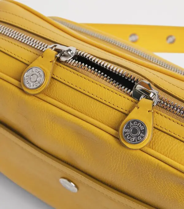 Acne Studios Leather Camero Party Shoulder Bag - Yellow