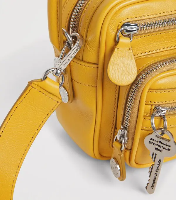 Acne Studios Leather Camero Party Shoulder Bag - Yellow