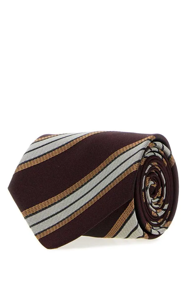 Dries Van Noten Embroidered Silk Tie - Multicolor