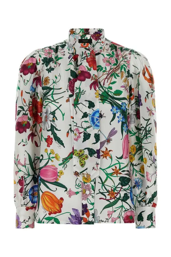 Gucci Printed Silk Shirt - Multicolor