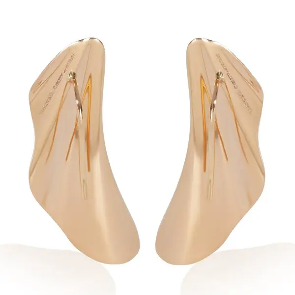 Tiffany & Co. Rose Gold Elsa Peretti Small Model High Tide Earrings