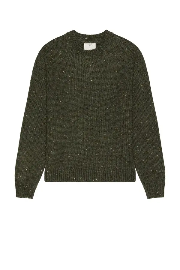 PERCIVAL Rhodes Boxy Knitted Crew In Green