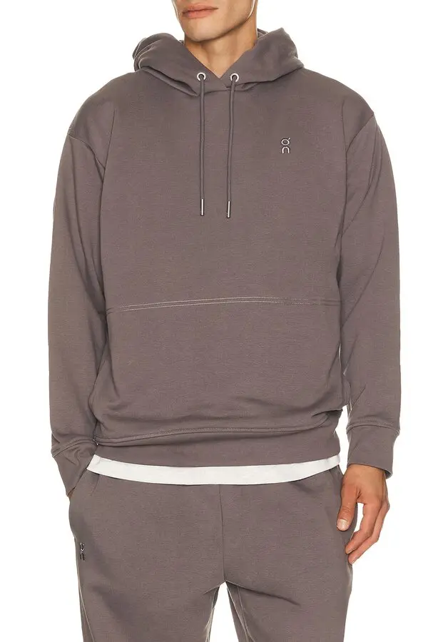 On Club Collective Hoodie In Grey - Ember