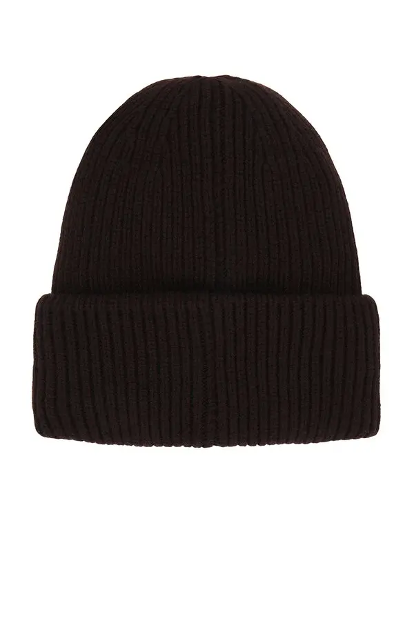 Moncler Beanie In Chocolate - Brown