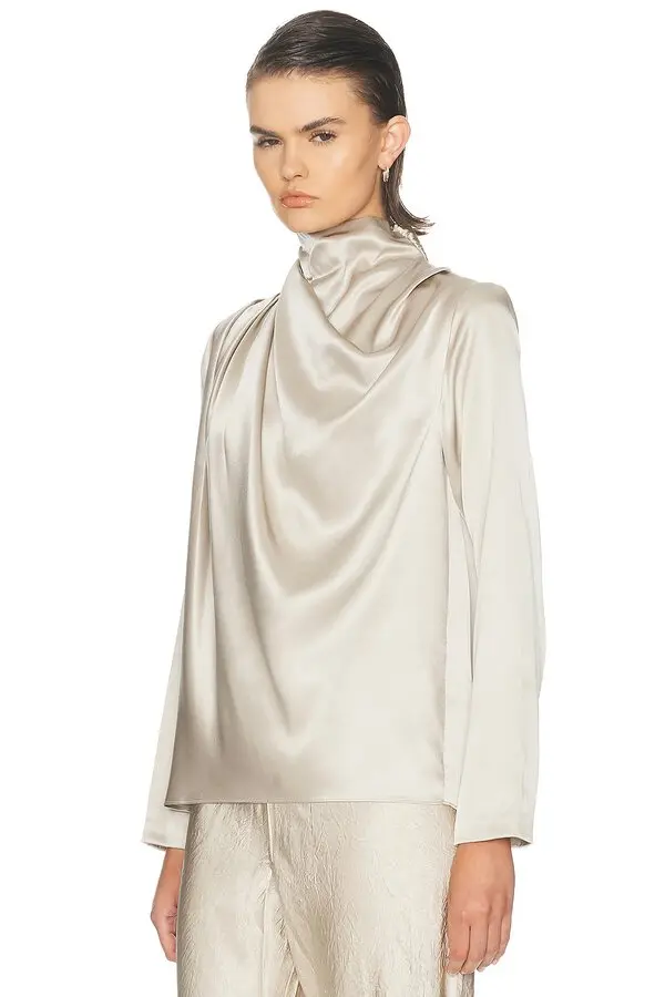 HEIRLOME Sybil Top In Metallic - Silver