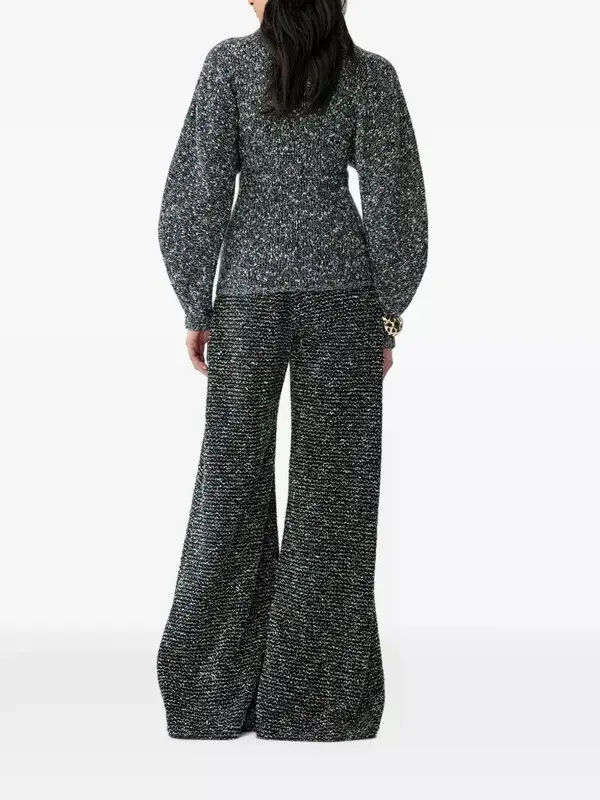Carolina Herrera Diane Wide-leg Tweed Trousers