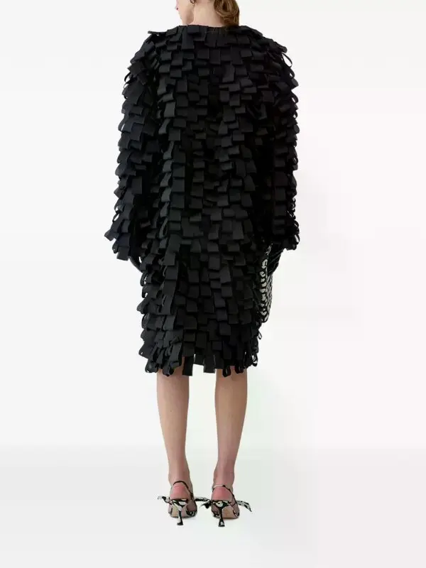Carolina Herrera Loop-embroidered Organza Coat