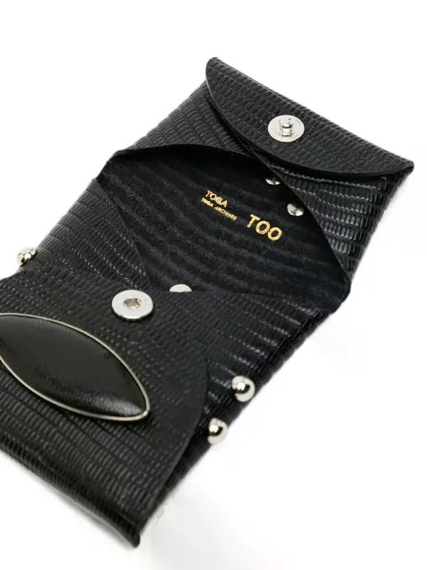 Toga Lizard-effect Embellished Coin Purse