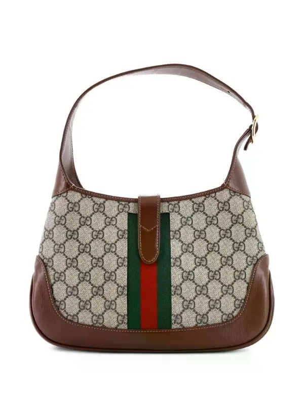 Gucci Jackie 1961 Gg Coated Canvas Small Hobo Bag