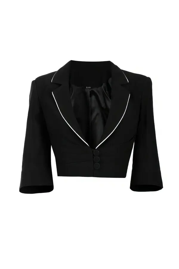 LUNA FASHION HOUSE Cropped Blazer, Rina