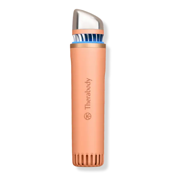THERABODY Theraface Depuffing Wand Heat & Cold Eye Massager - Peach