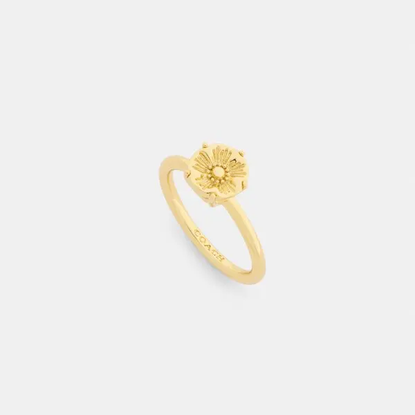 COACH Tea Rose Solitaire Ring