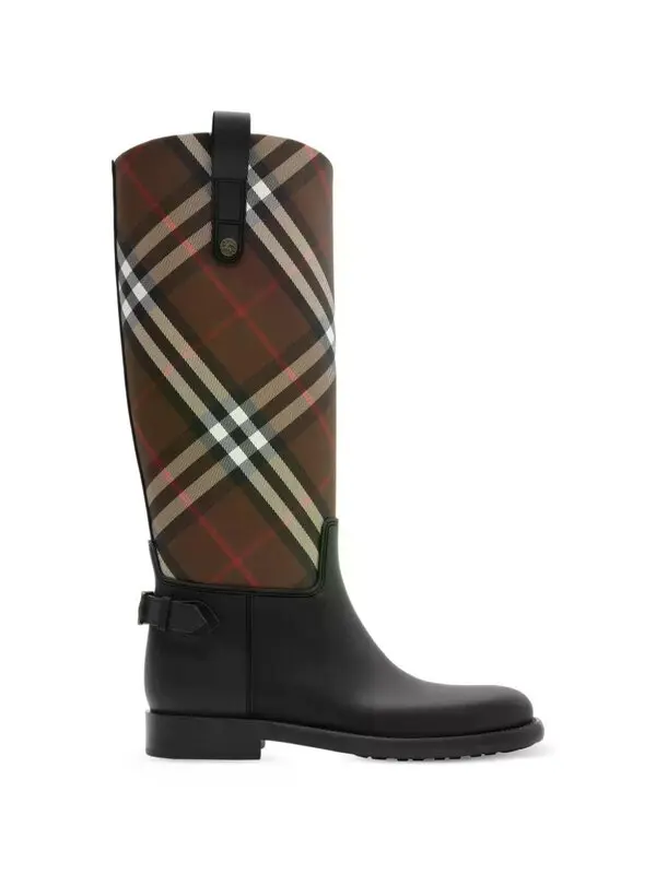 Burberry Check Cavalier Boots