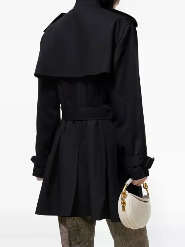 Burberry Short Wool Trench Coat