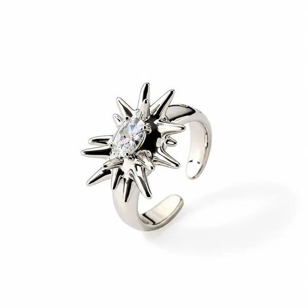QIBAI Aries Zodiac Ring