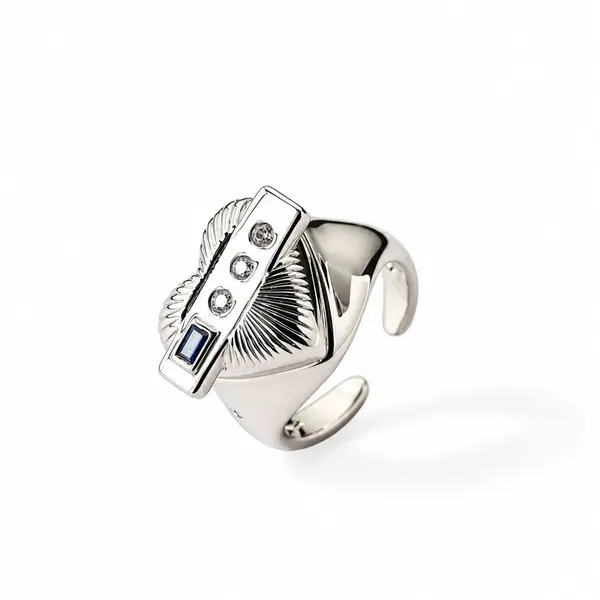 QIBAI Virgo Zodiac Ring