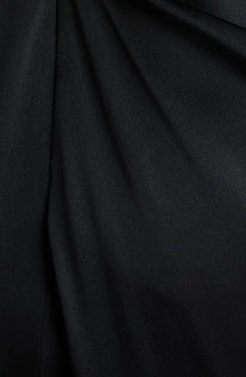 Givenchy Draped Cold Shoulder Column Gown