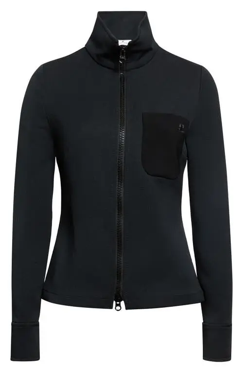 COURREGES Long Sleeve Twill Zip Top