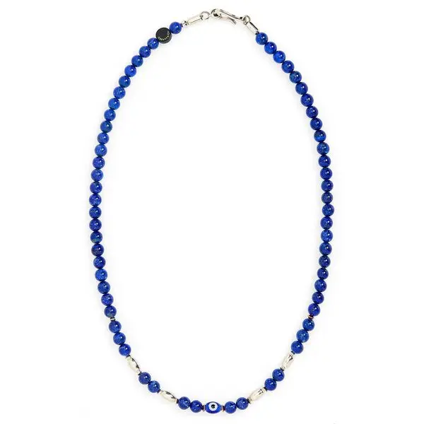 Caputo & Co Evil Eye Bead Necklace