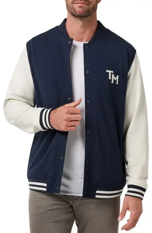 Travis Mathew Varsity Club Bomber Jacket - Total Eclipse