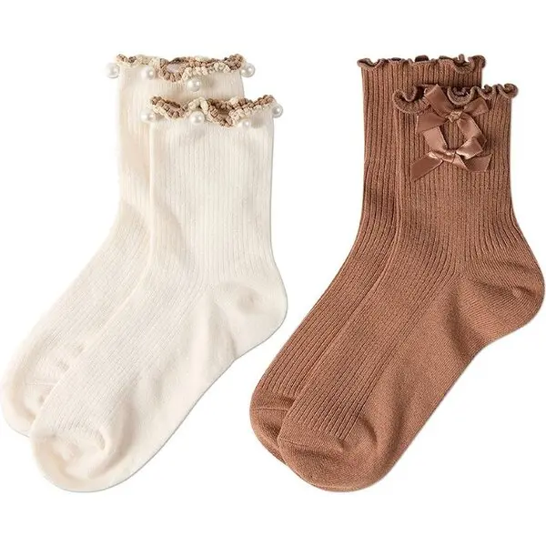 MEMOI 2-pack Assorted Fashion Ankle Socks