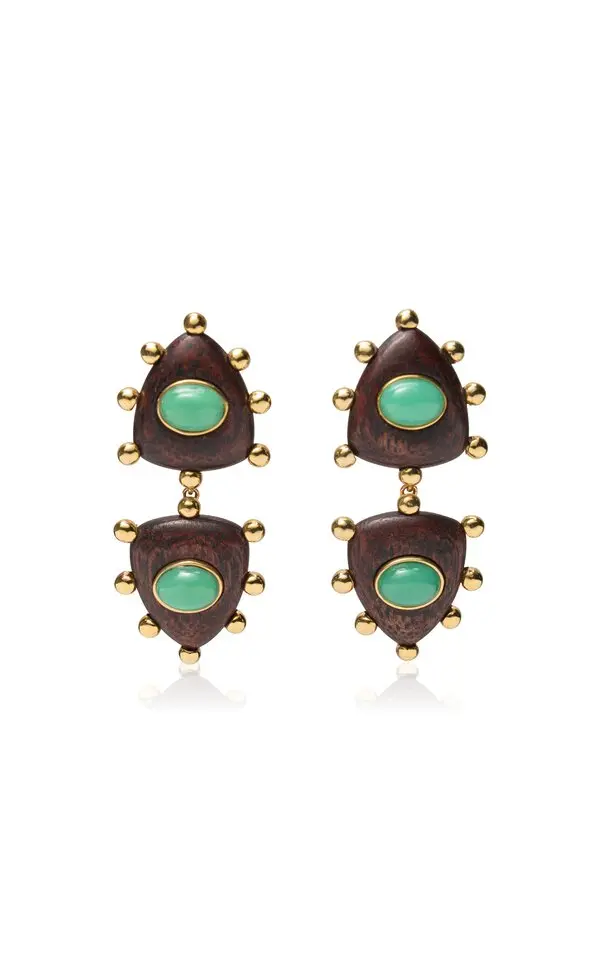 LIZZIE FORTUNATO Amulet Drop Earrings - Multi