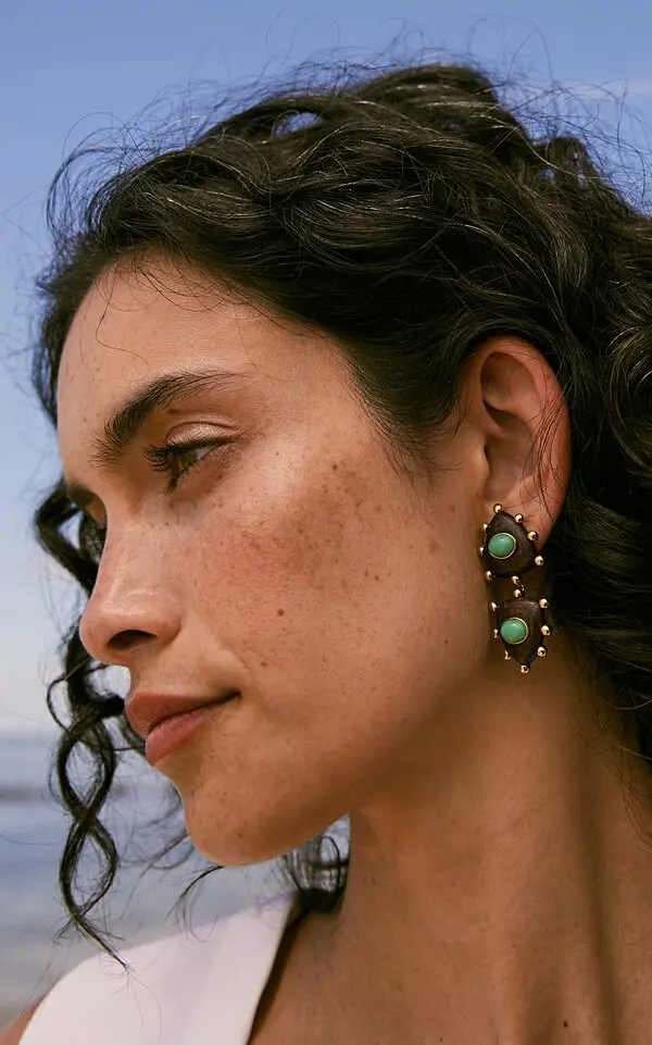 LIZZIE FORTUNATO Amulet Drop Earrings