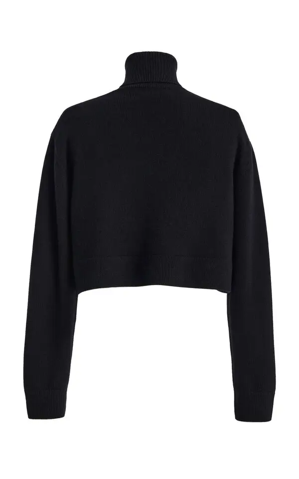 Michael Kors Croppted Turtleneck Cashmere Sweater
