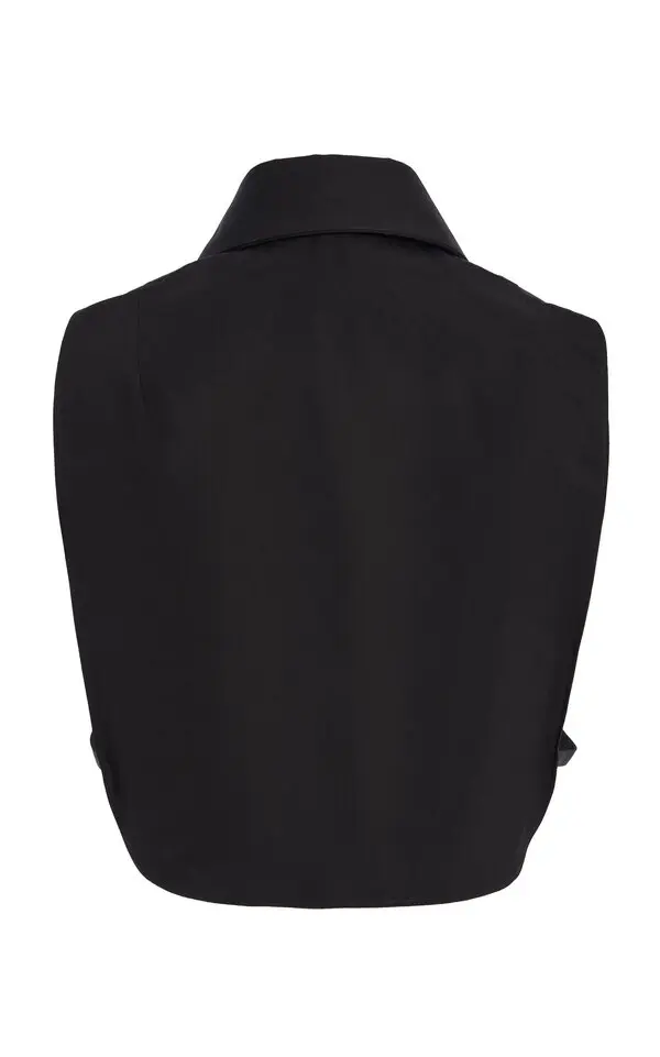Michael Kors Dickey Cotton Top - Black