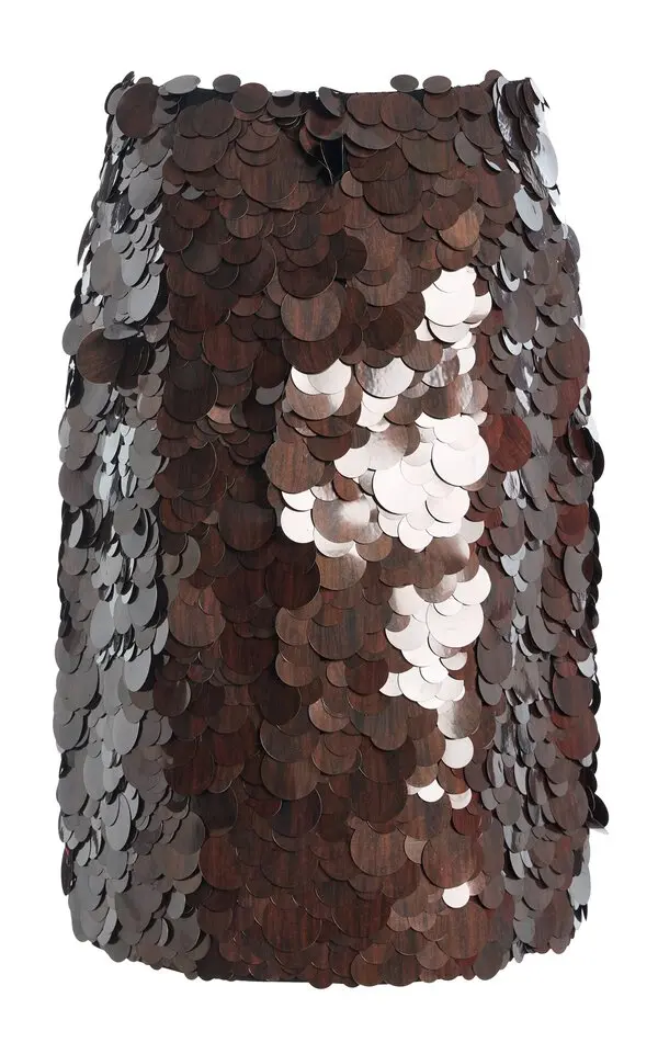 Michael Kors Wool Sequined Midi Skirt