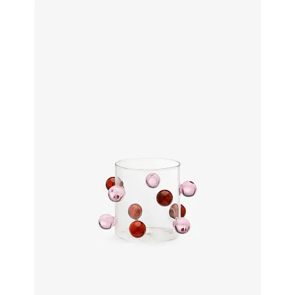 ANNA + NINA Berry Glass Tealight Holder - Multi