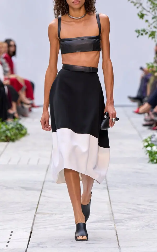Michael Kors Bandeau Leather Top
