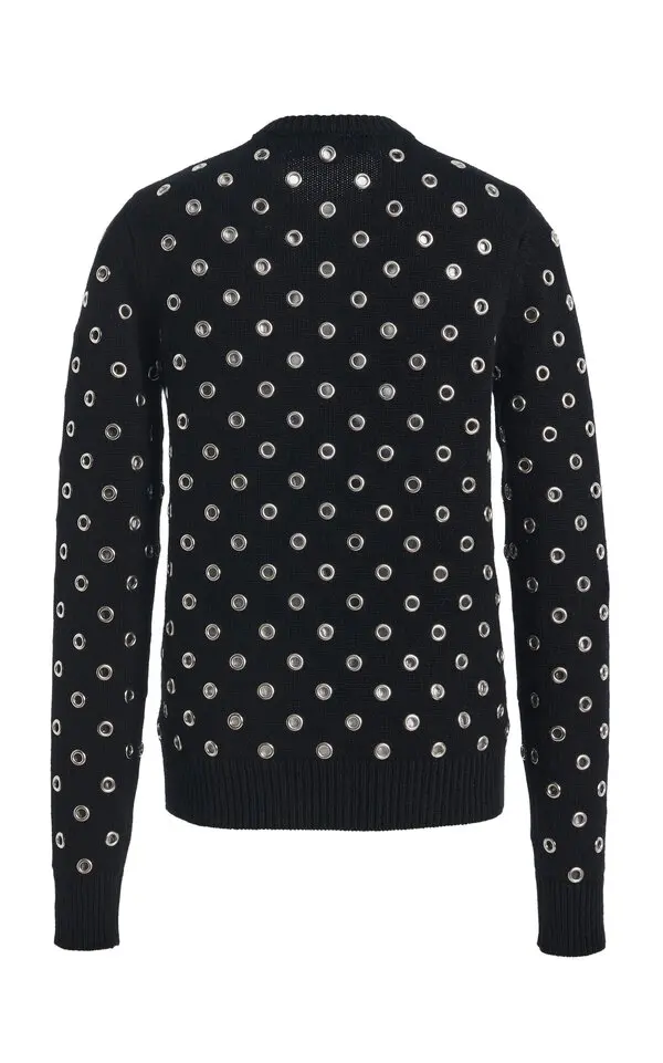 Michael Kors Grommet Embellished Cashmere Sweater