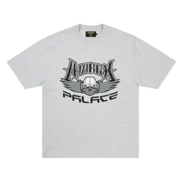 PALACE X Avirex T-shirt Marl - Grey