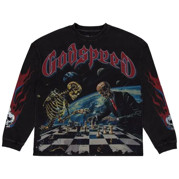GODSPEED Checkmate Long-sleeve T-shirt Wash