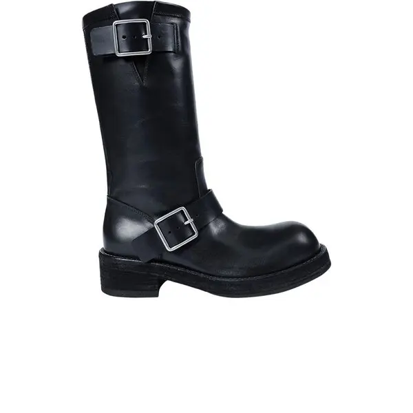 ANN DEMEULEMEESTER Wmns Sarith Engineer Biker Boots With Buckles