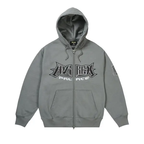 PALACE X Avirex Zip Hood 'charcoal - Grey
