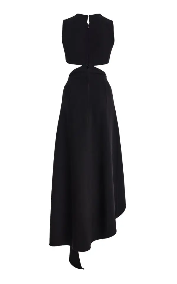 Michael Kors Cutout Stretch-wool Midi Dress