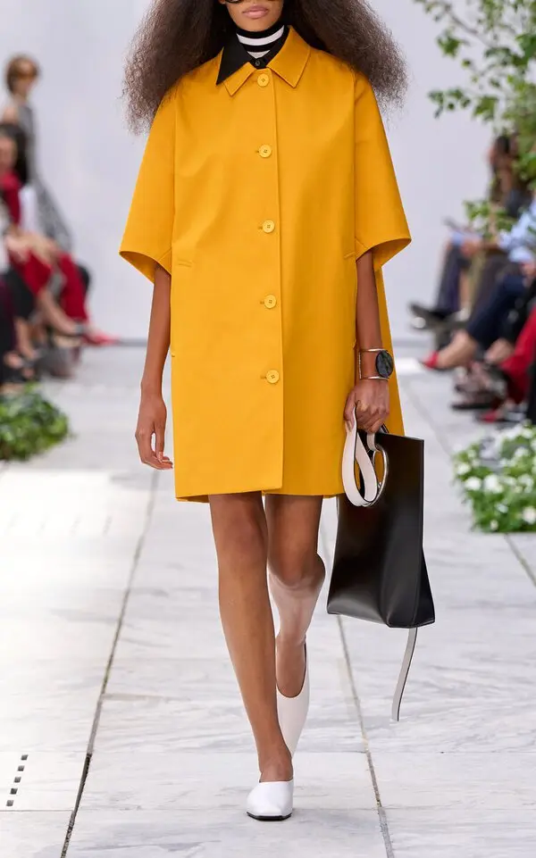 Michael Kors Button-down Cotton Raincoat