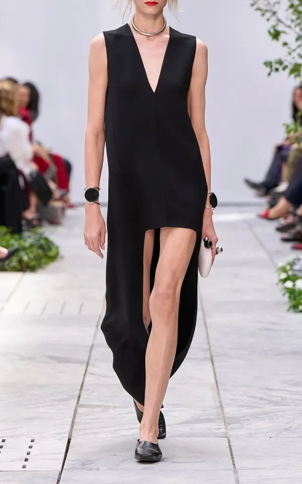 Michael Kors High-low Wool Gown